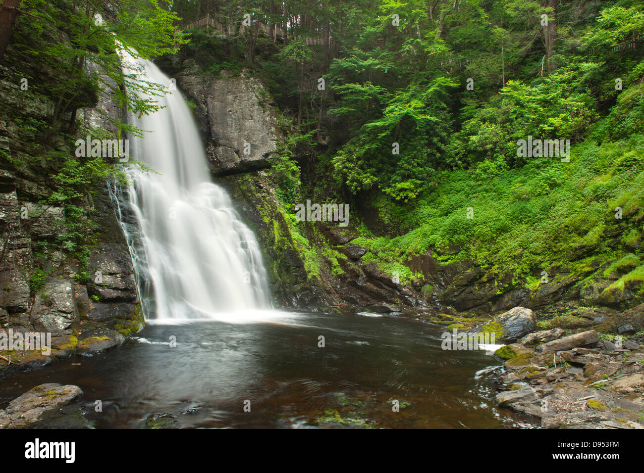 MAIN WATERFALLS BUSHKILL FALLS THEME PARK BUSHKILL CREEK PIKE COUNTY ...
