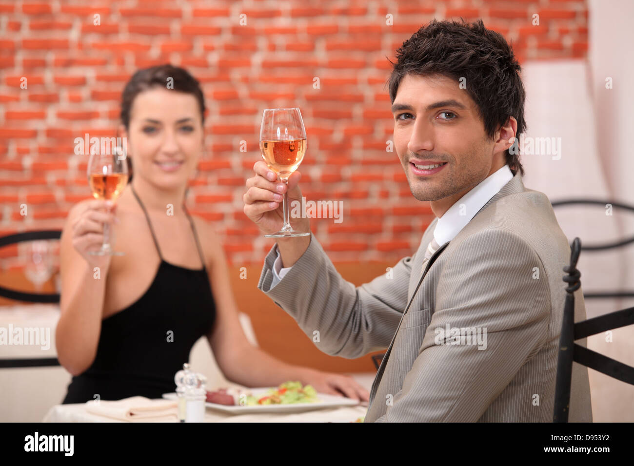 Two people having special meal hi-res stock photography and images - Alamy