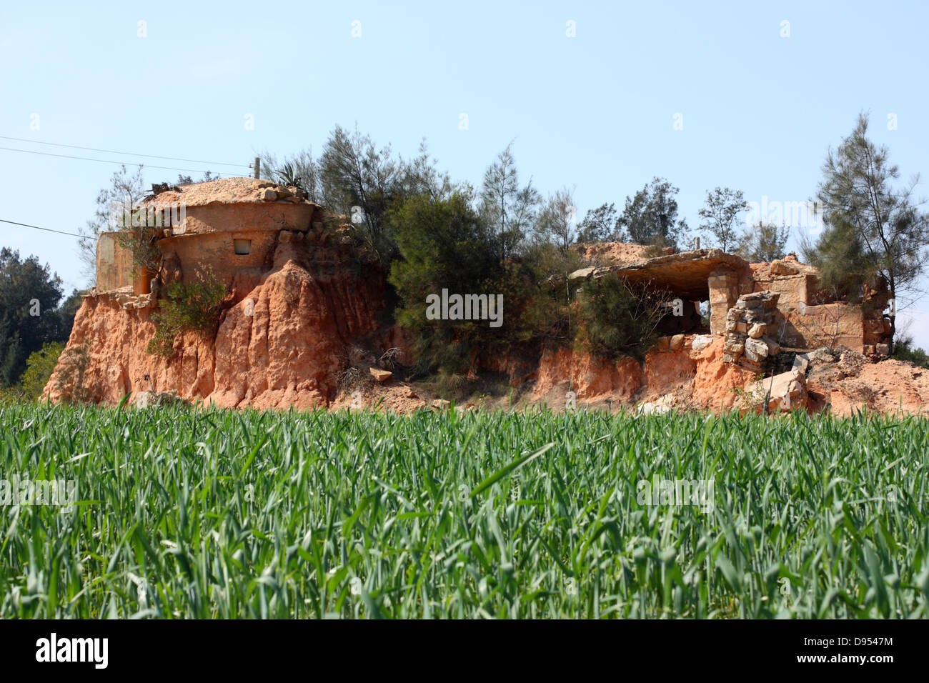 An old military bunker on farmland. Jinning, Kinmen County, Taiwan ...