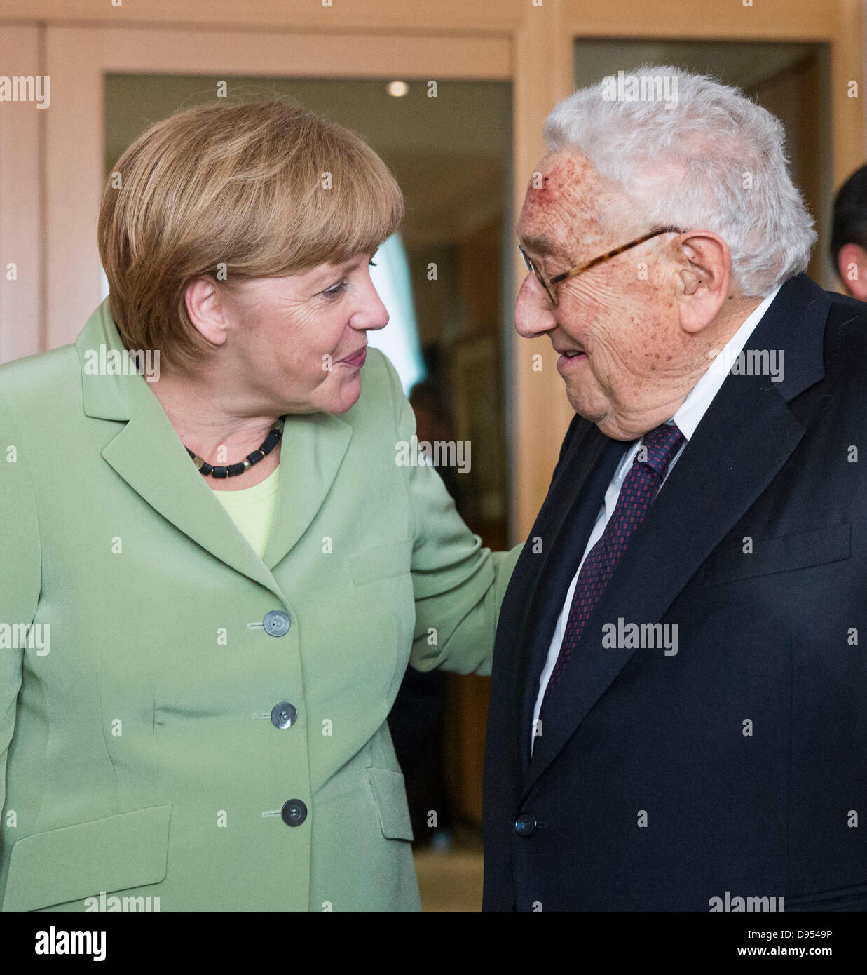Berlin, Germany. 11th June 2013.German Chancellor Angela Merkel, left ...