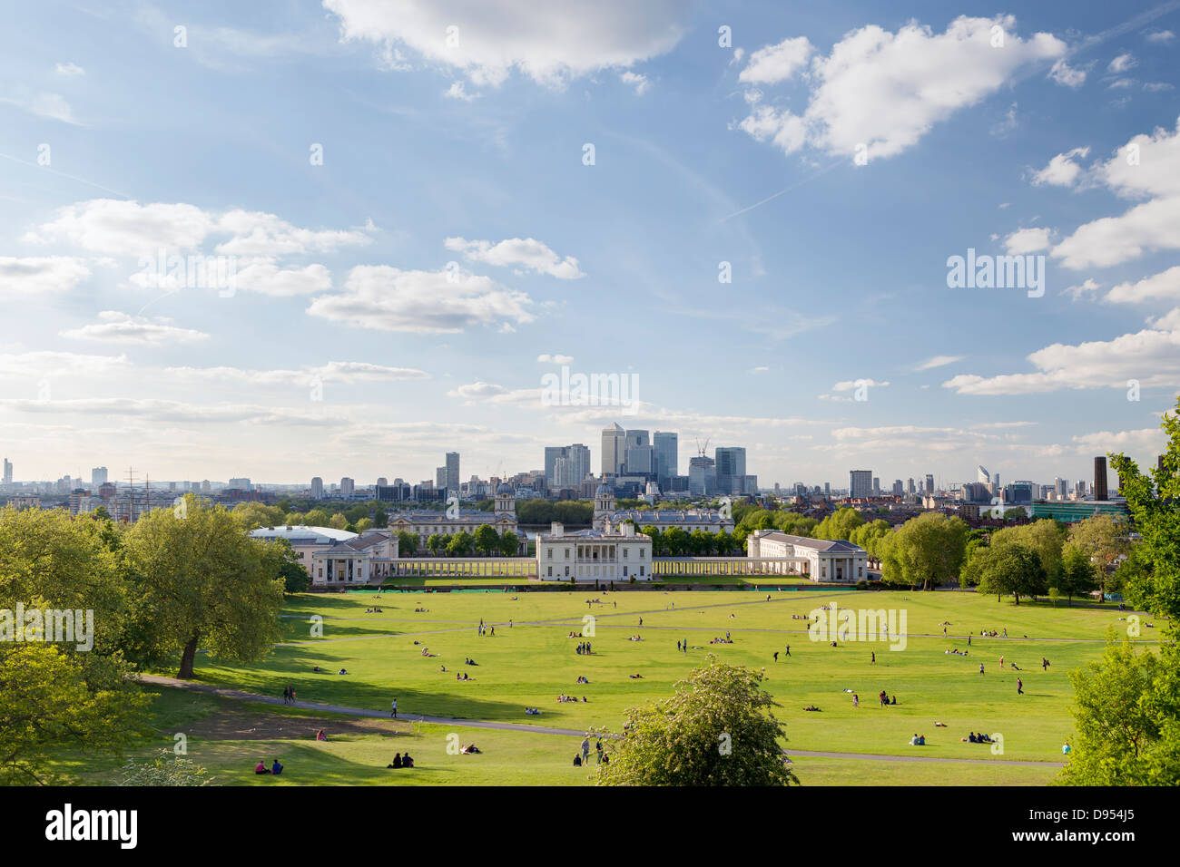 View from Greenwich park, London, UK Stock Photo - Alamy