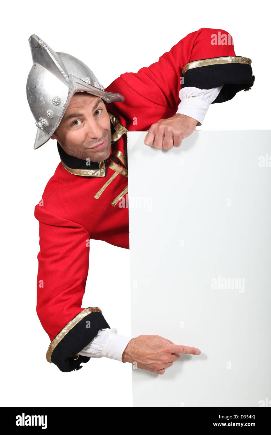 Man dressed in conqueror Stock Photo - Alamy