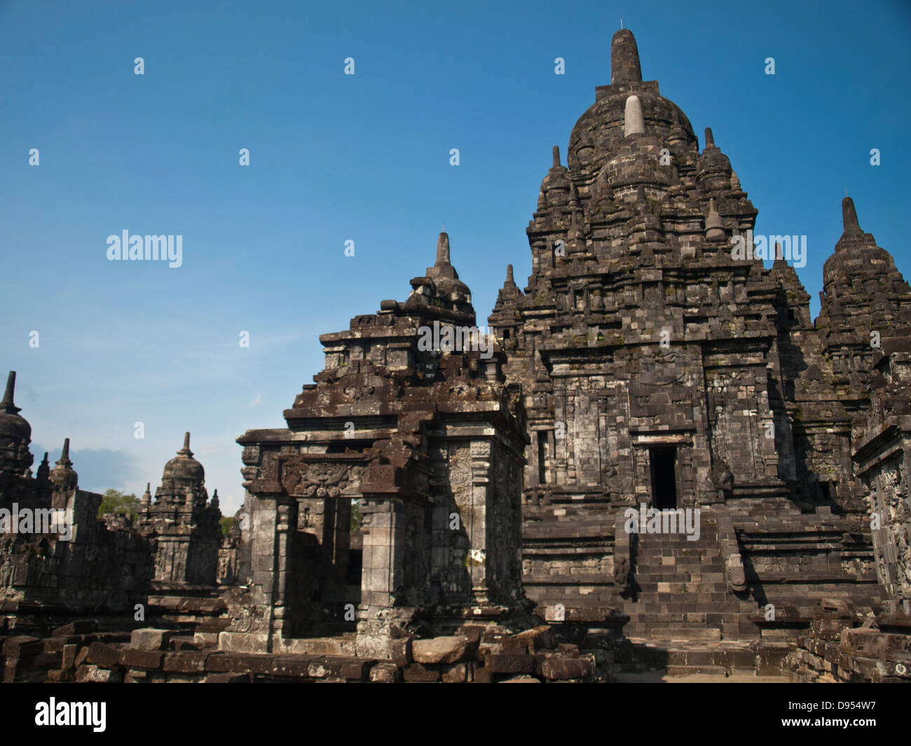 Prambanan temples ruins Stock Photo - Alamy