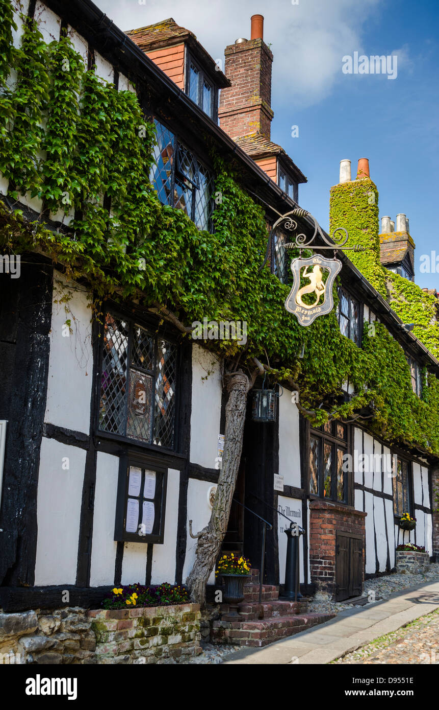 The Mermaid Inn, Rye, Sussex Stock Photo - Alamy