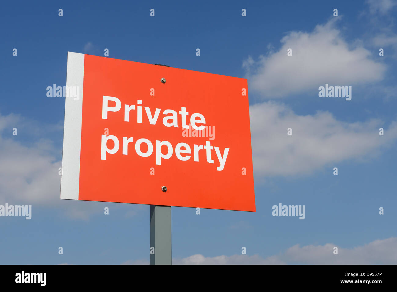 Private property sign Stock Photo - Alamy