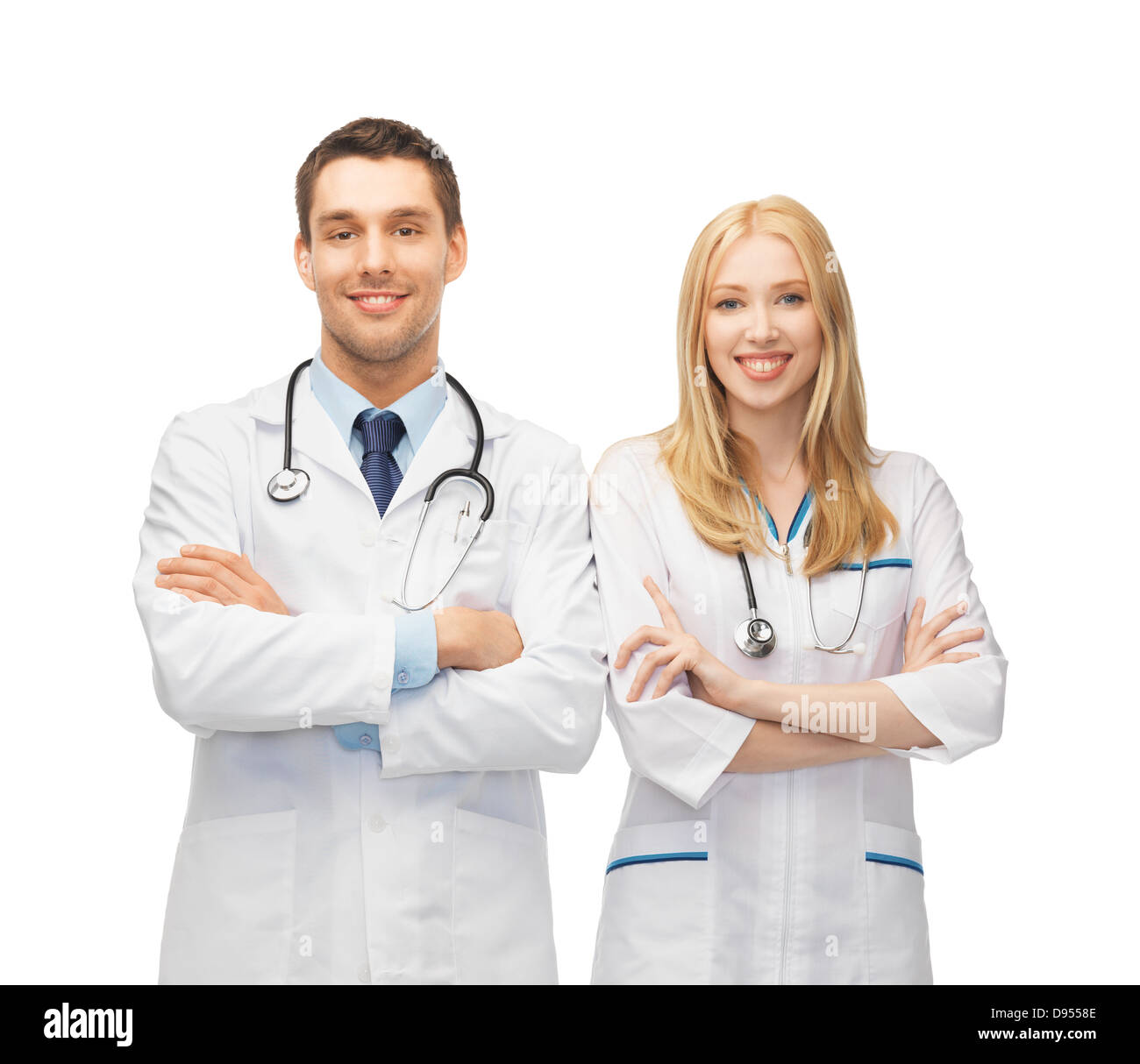 two young attractive doctors Stock Photo - Alamy