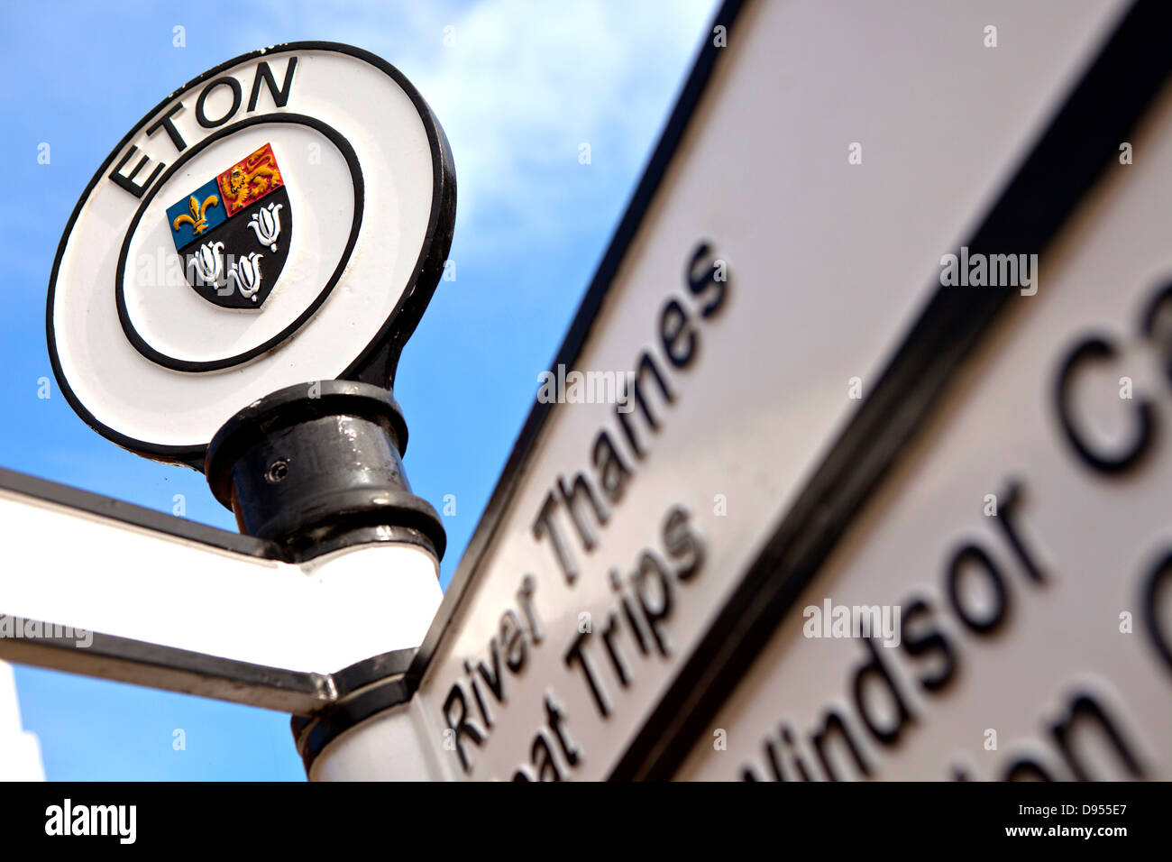 Eton street sign, Berkshire UK Stock Photo - Alamy
