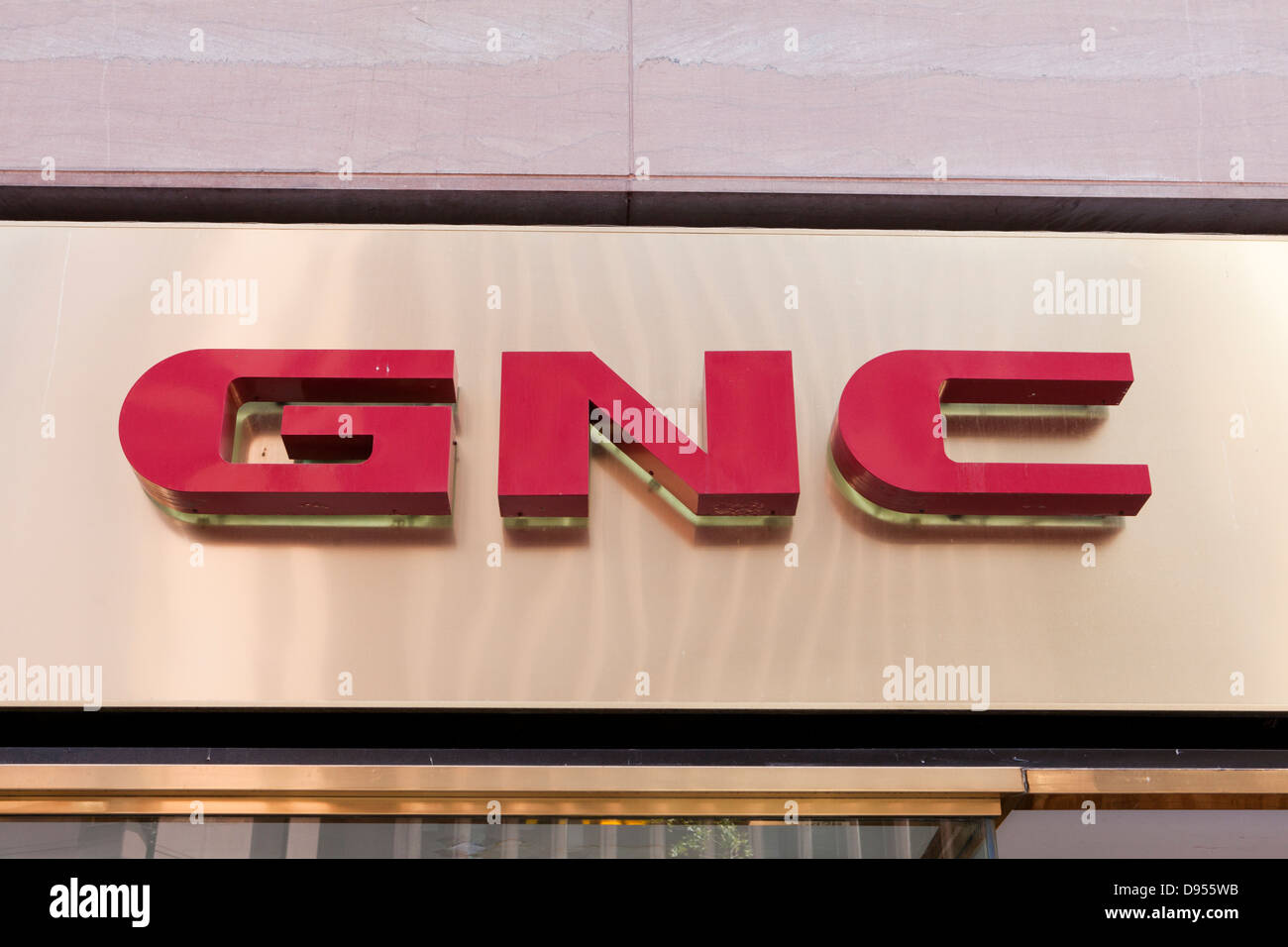 GNC storefront sign - USA Stock Photo - Alamy