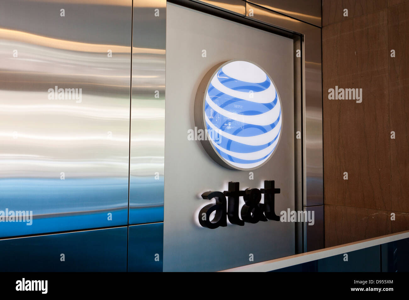 AT&T logo and sign - USA Stock Photo - Alamy