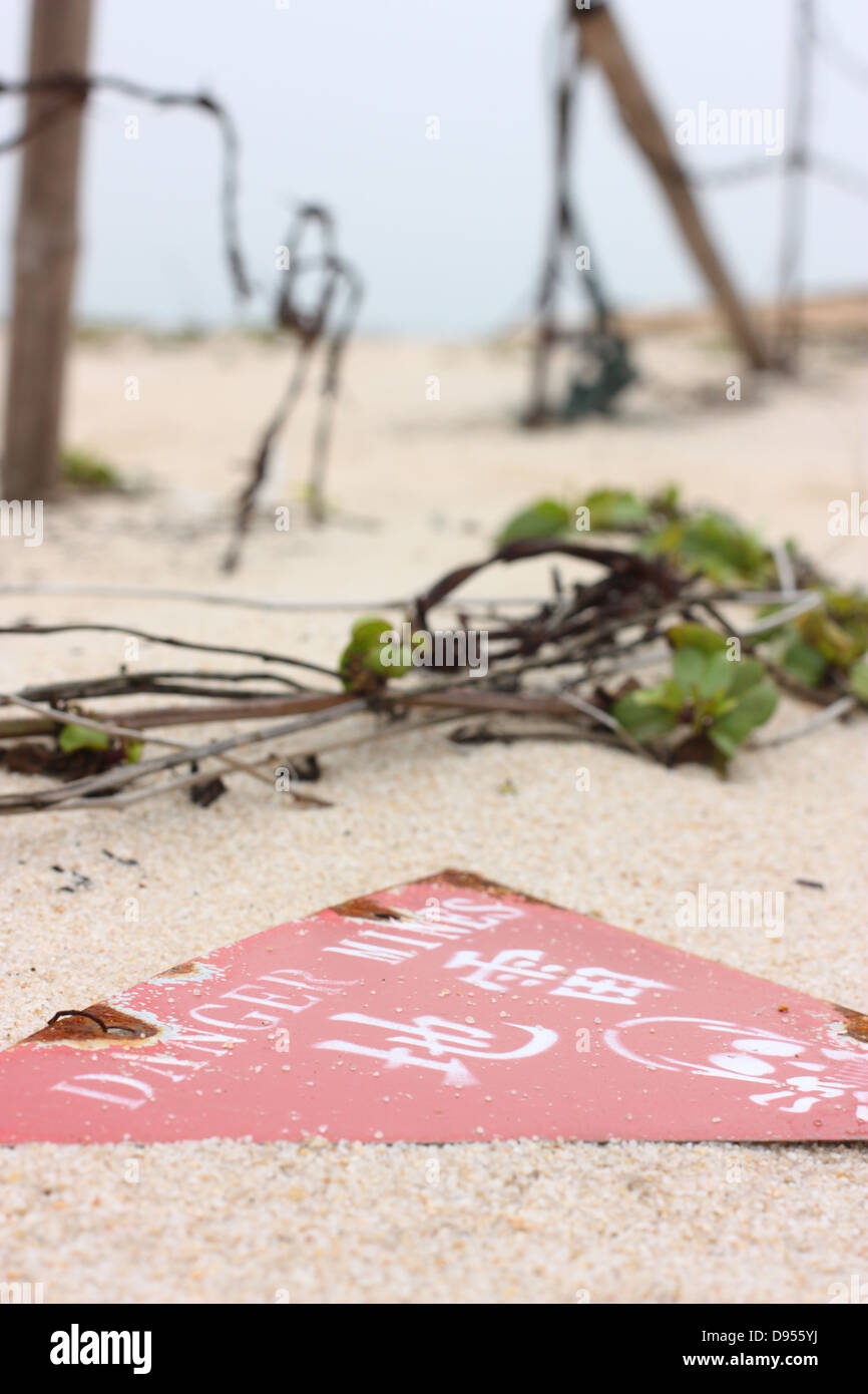 Minefield warning sign hi-res stock photography and images - Alamy