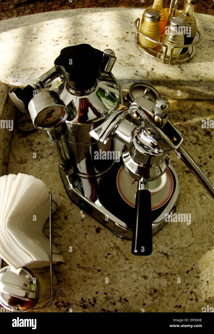 Old espresso maker Stock Photo - Alamy