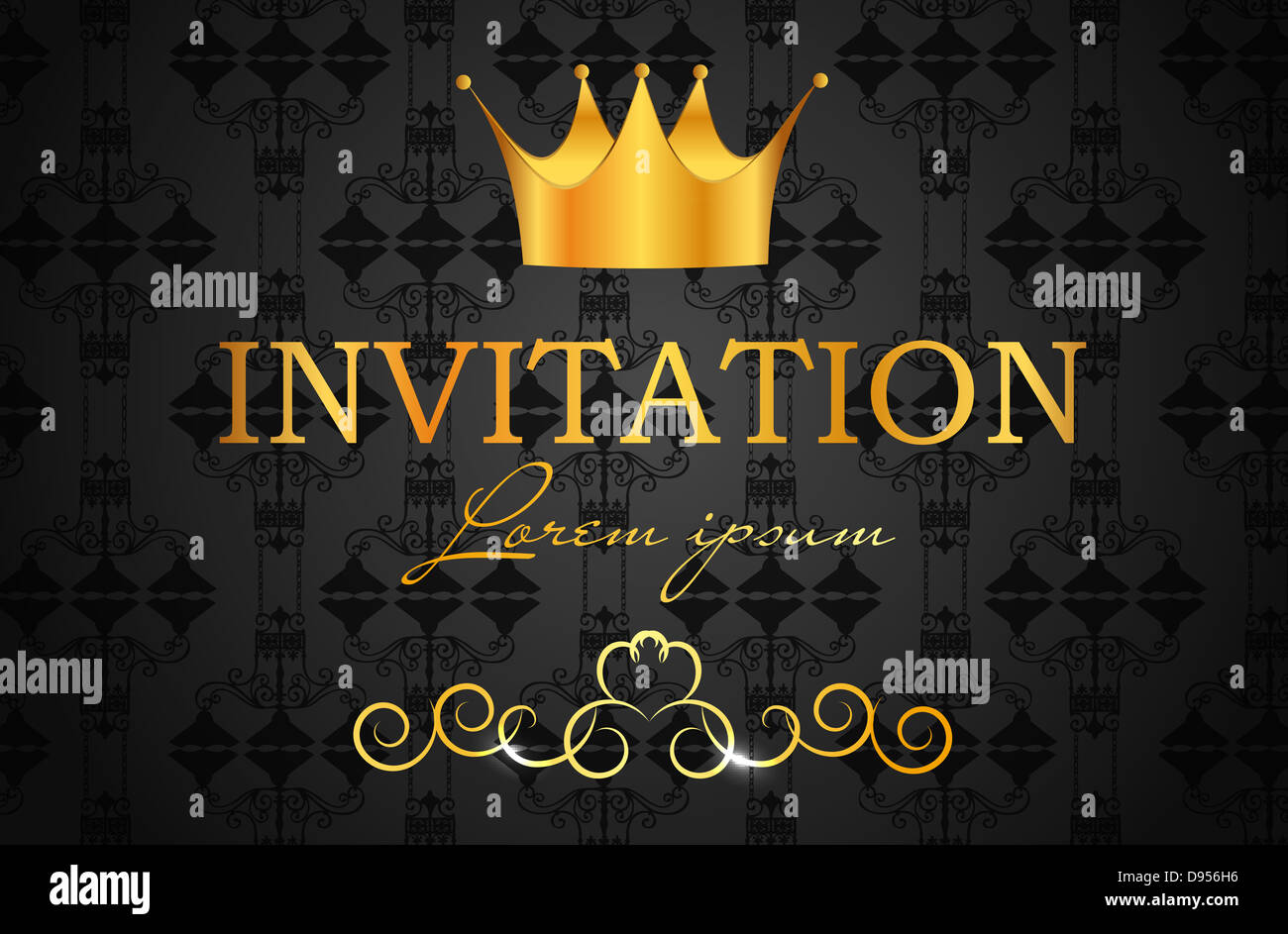 Abstract background with crown vector illustration Stock Photo - Alamy