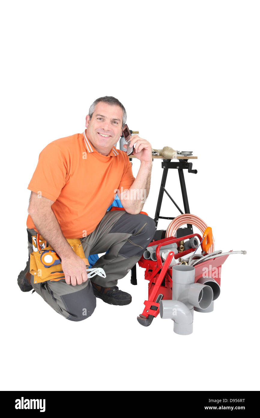 Plumber tool box hi-res stock photography and images - Alamy