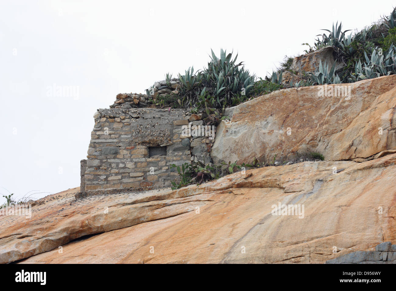 An old military bunker outside Jhaishan Tunnel, Kinmen National Park ...