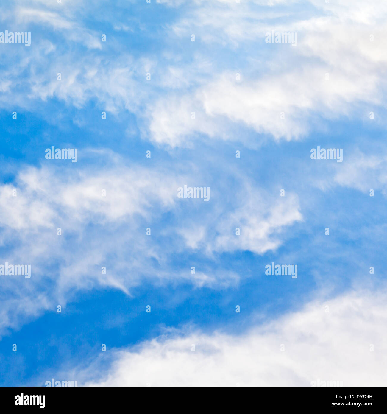 cloudscape with stratus clouds in blue sky in March, France Stock Photo ...