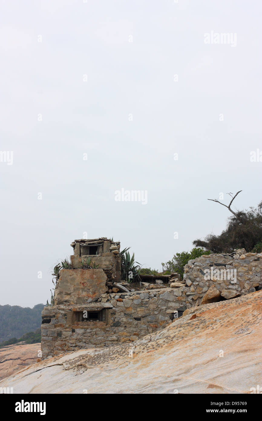 An old military bunker outside Jhaishan Tunnel, Kinmen National Park ...