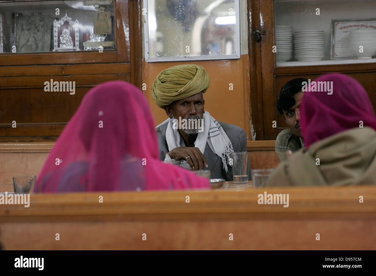 Rajasthani people sitting in cafe, Rajasthan, India Stock Photo - Alamy