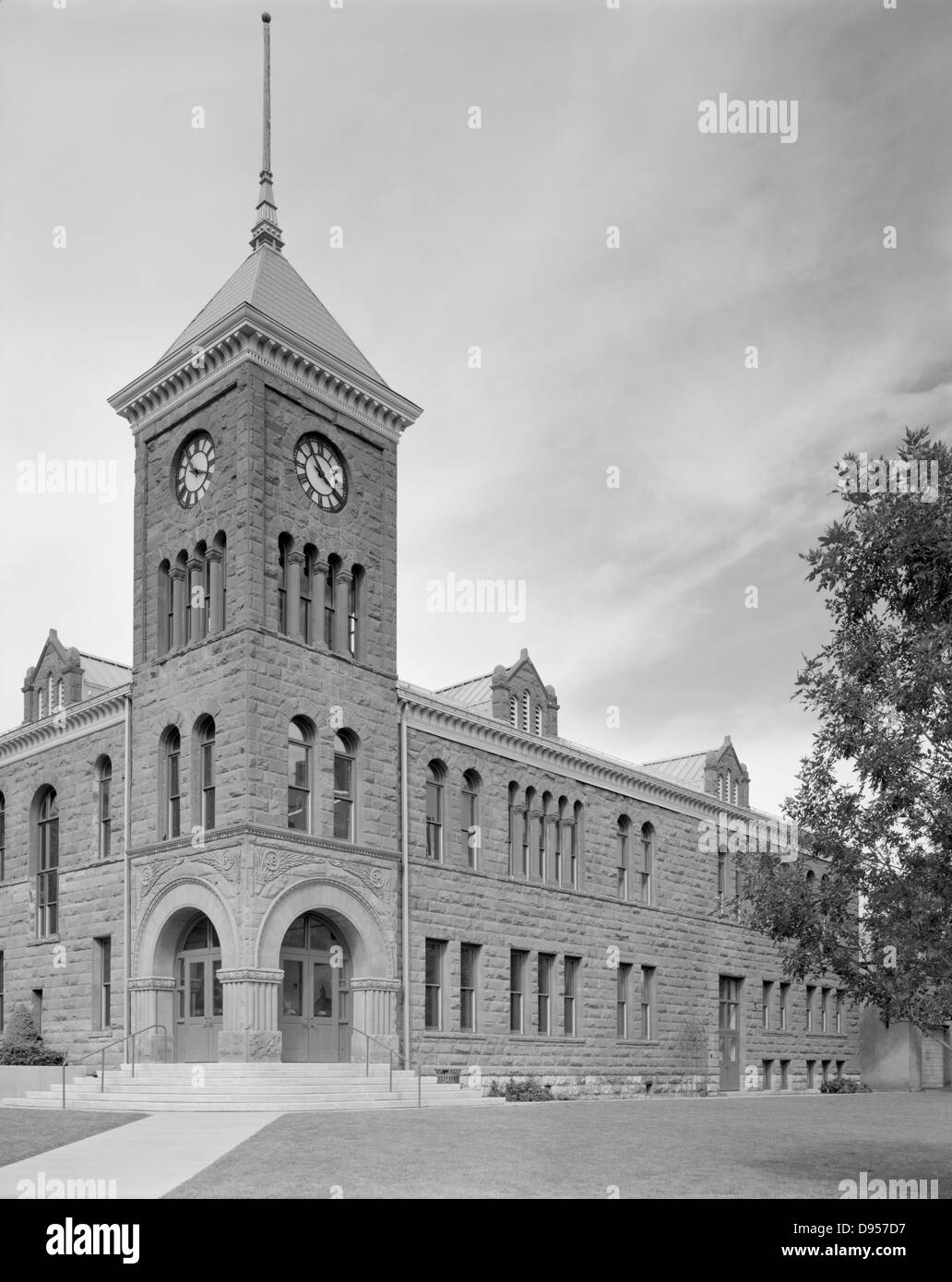 The Coconino County Courthouse in Flagstaff, Arizona. Designed by J.N ...