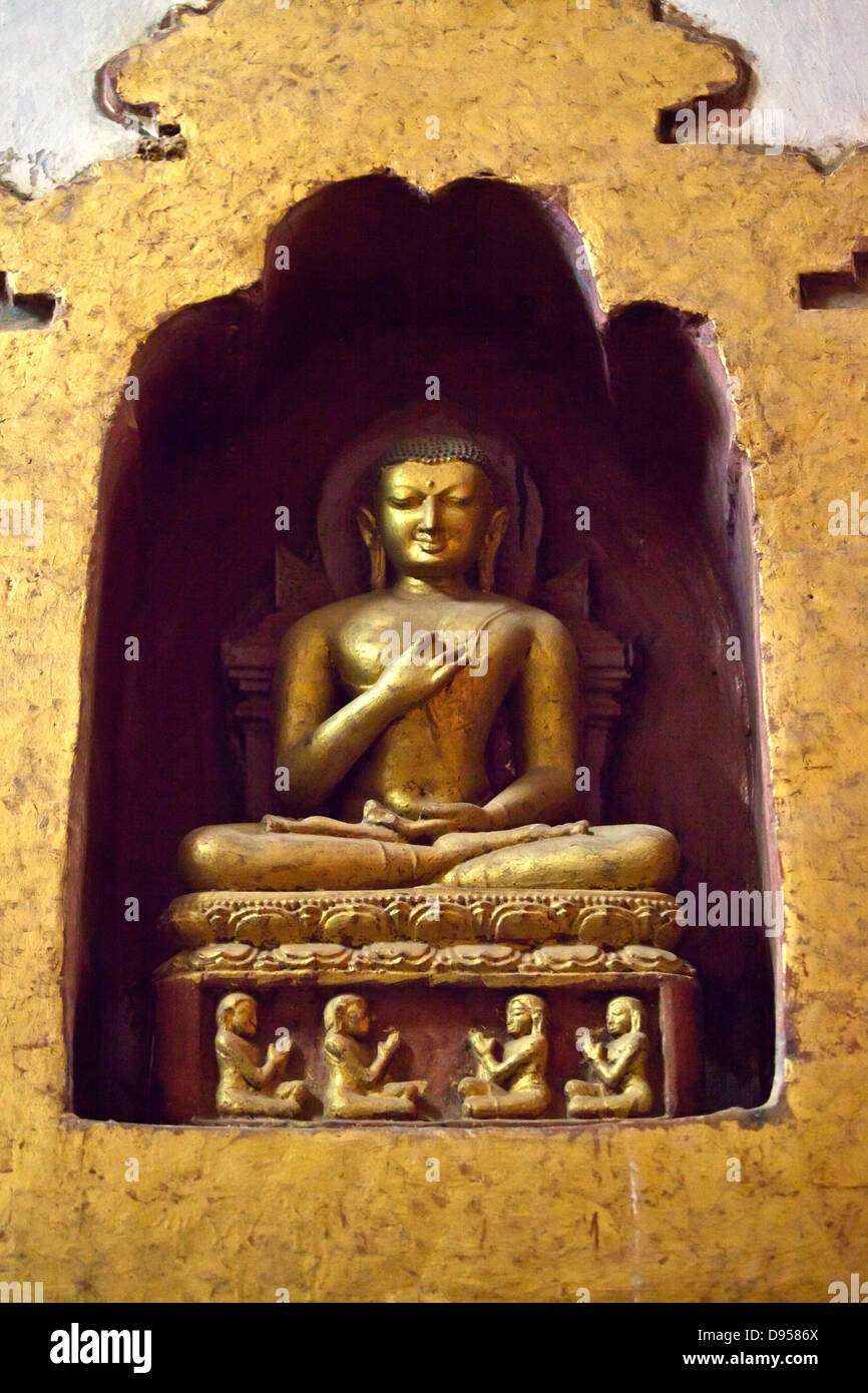 A BUDDHA in teaching pose at ANANDA PAYA or TEMPLE which was built by ...