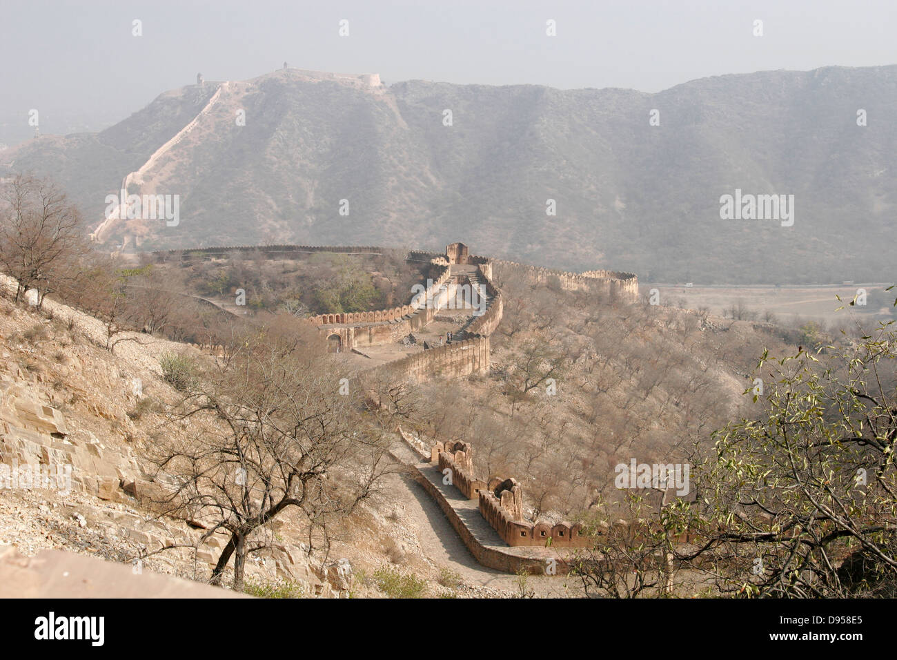 Aerial view amber fort jaipur hi-res stock photography and images - Alamy