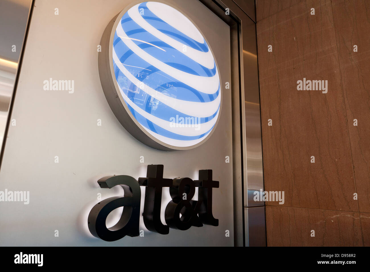 AT&T logo and sign - USA Stock Photo - Alamy
