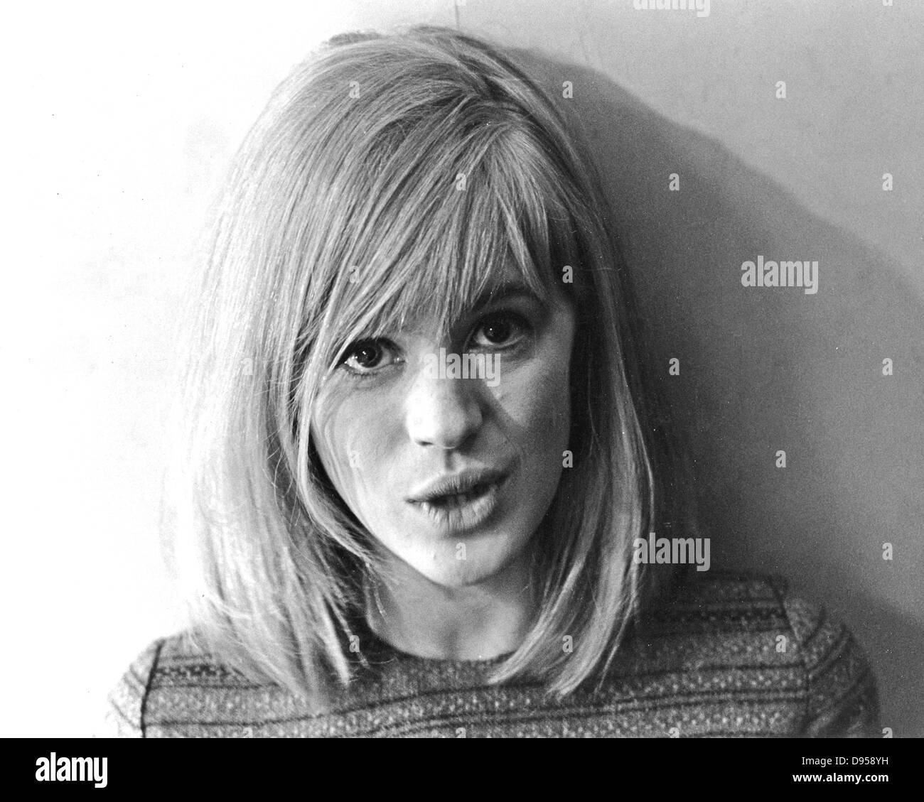 MARIANNE FAITHFULL UK pop singer and film actress in September 1964 ...