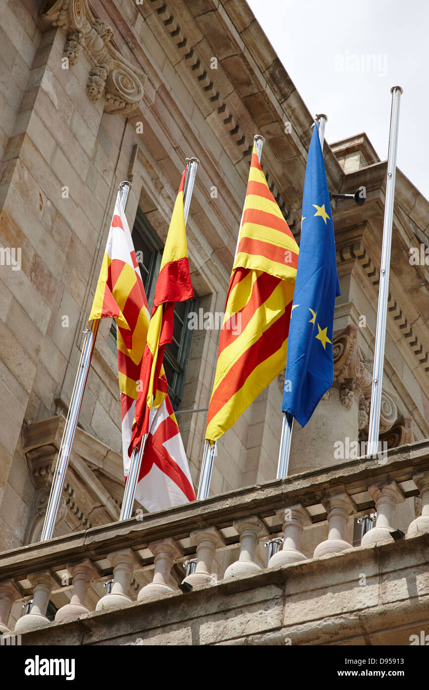 Official flag of barcelona hi-res stock photography and images - Alamy