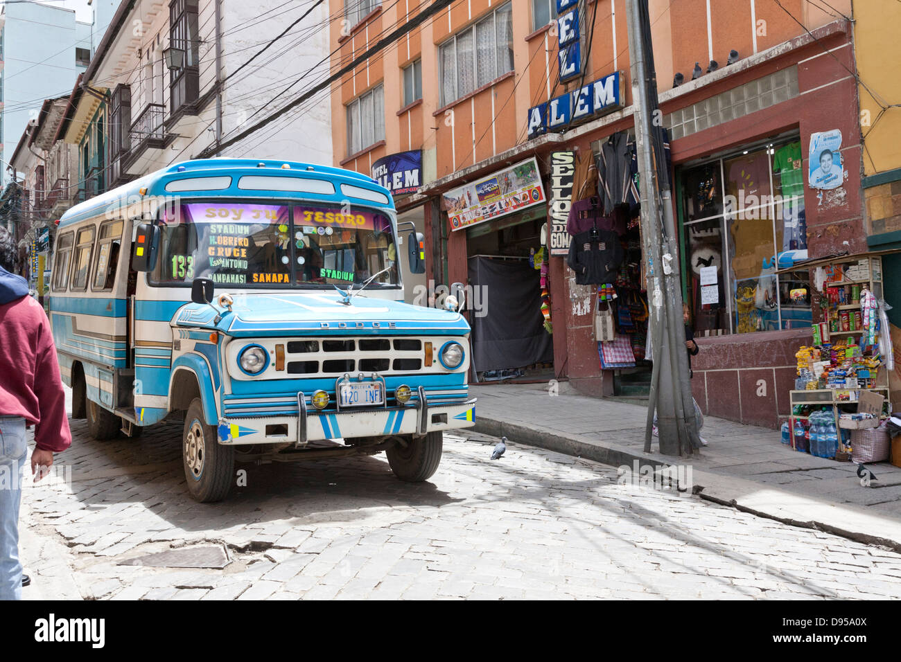 Bus, Public Transportation, La Paz, Bolivia Stock Photo - Alamy