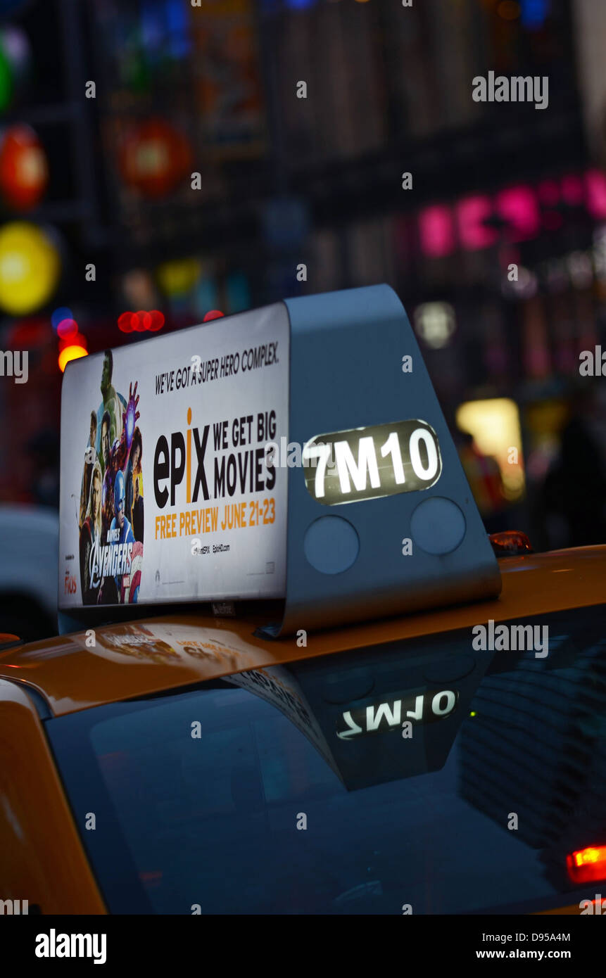 New york cab sign hi-res stock photography and images - Alamy