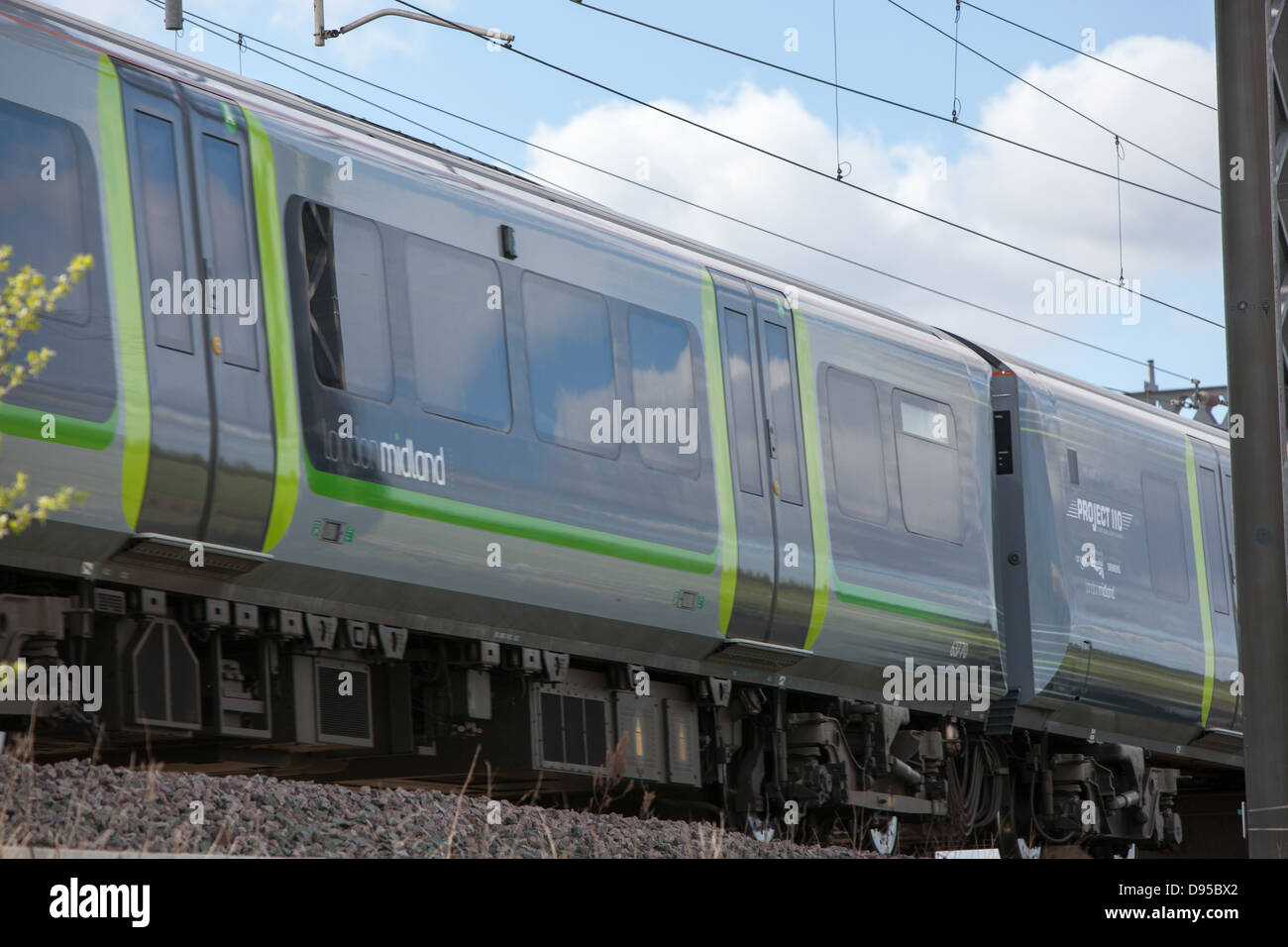 A London Midland train on the West Coast Main Line in the Midlands Stock Photo - Alamy