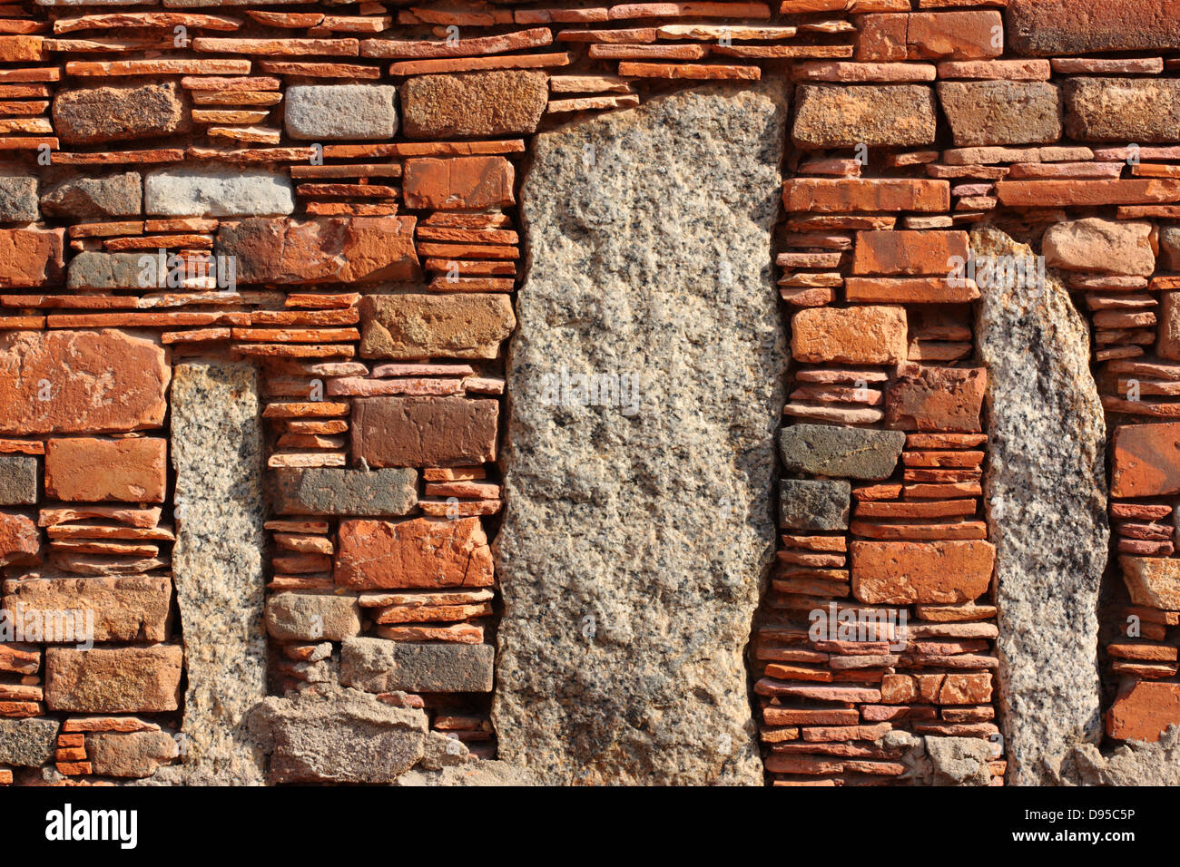 A wall of an old traditional house. Kinmen National Park, Shuitou ...