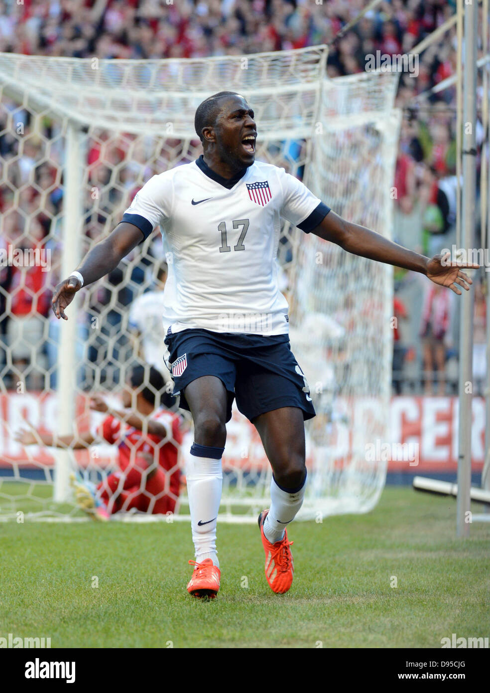Seattle, WA. United States. 11th June, 2013. USA forward Jozy Altidore ...