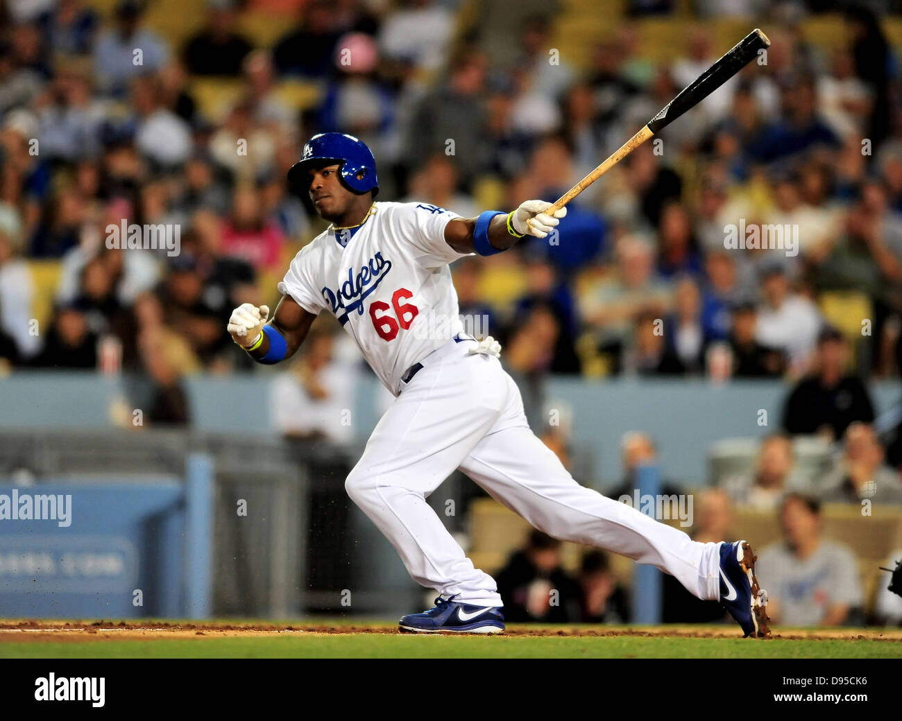 Los Angeles, CA, USA. 11th June, 2013. Los Angeles Dodgers right ...
