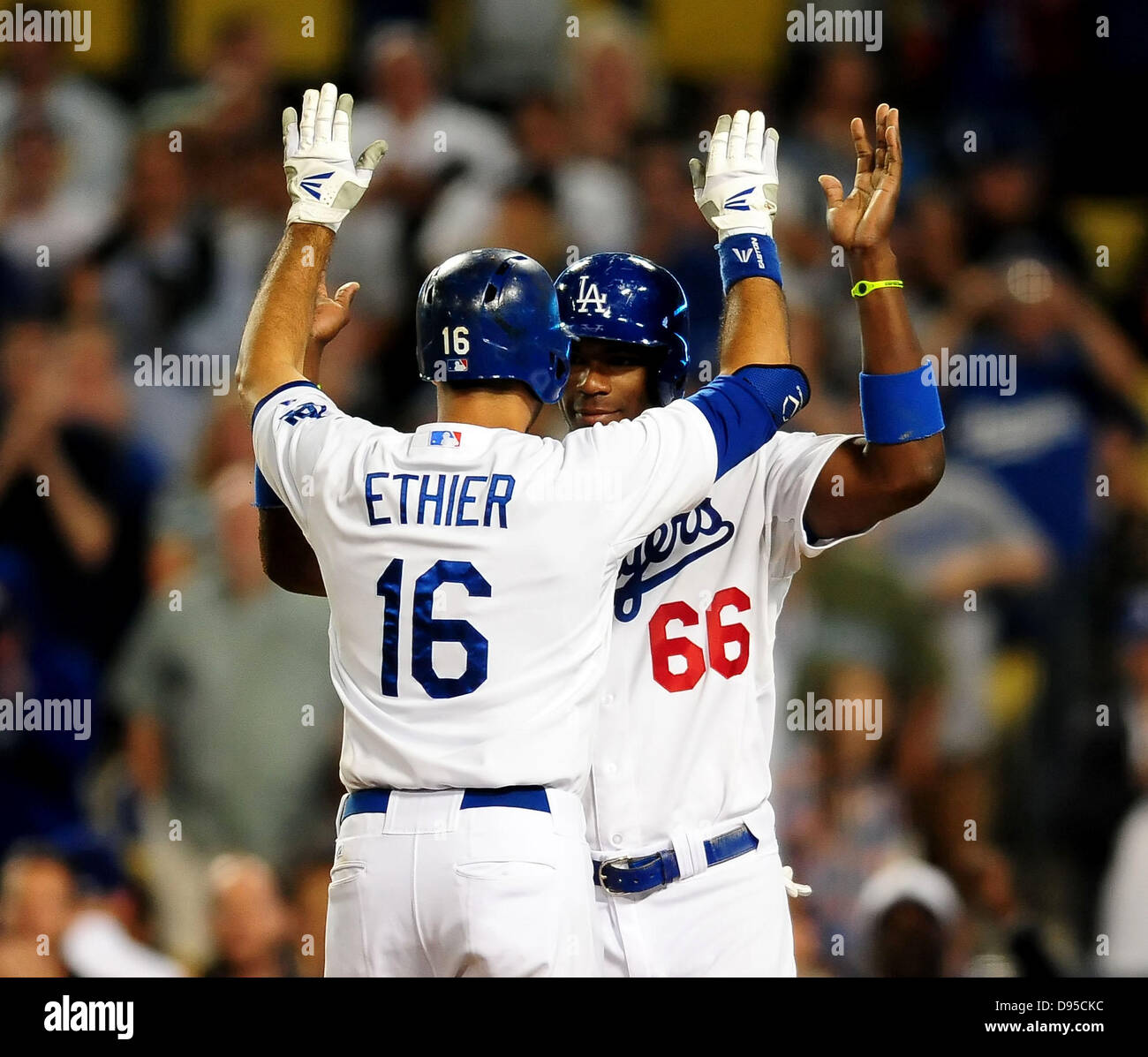 Los Angeles, CA, USA. 11th June, 2013. Los Angeles Dodgers right ...