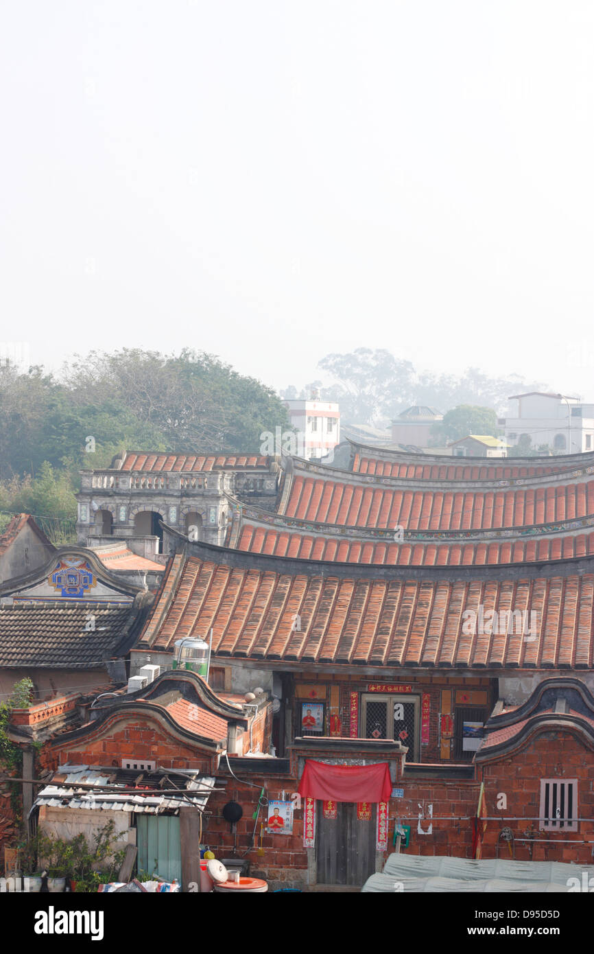 Swallow tail style houses. Kinmen National Park, Shuitou Village ...