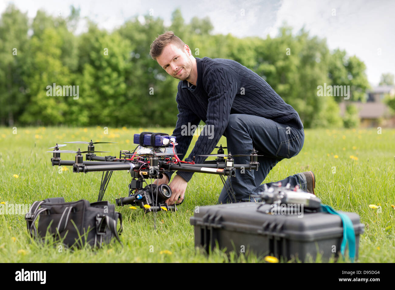 Portrait of an UAV Aerial Photography Stock Photo - Alamy