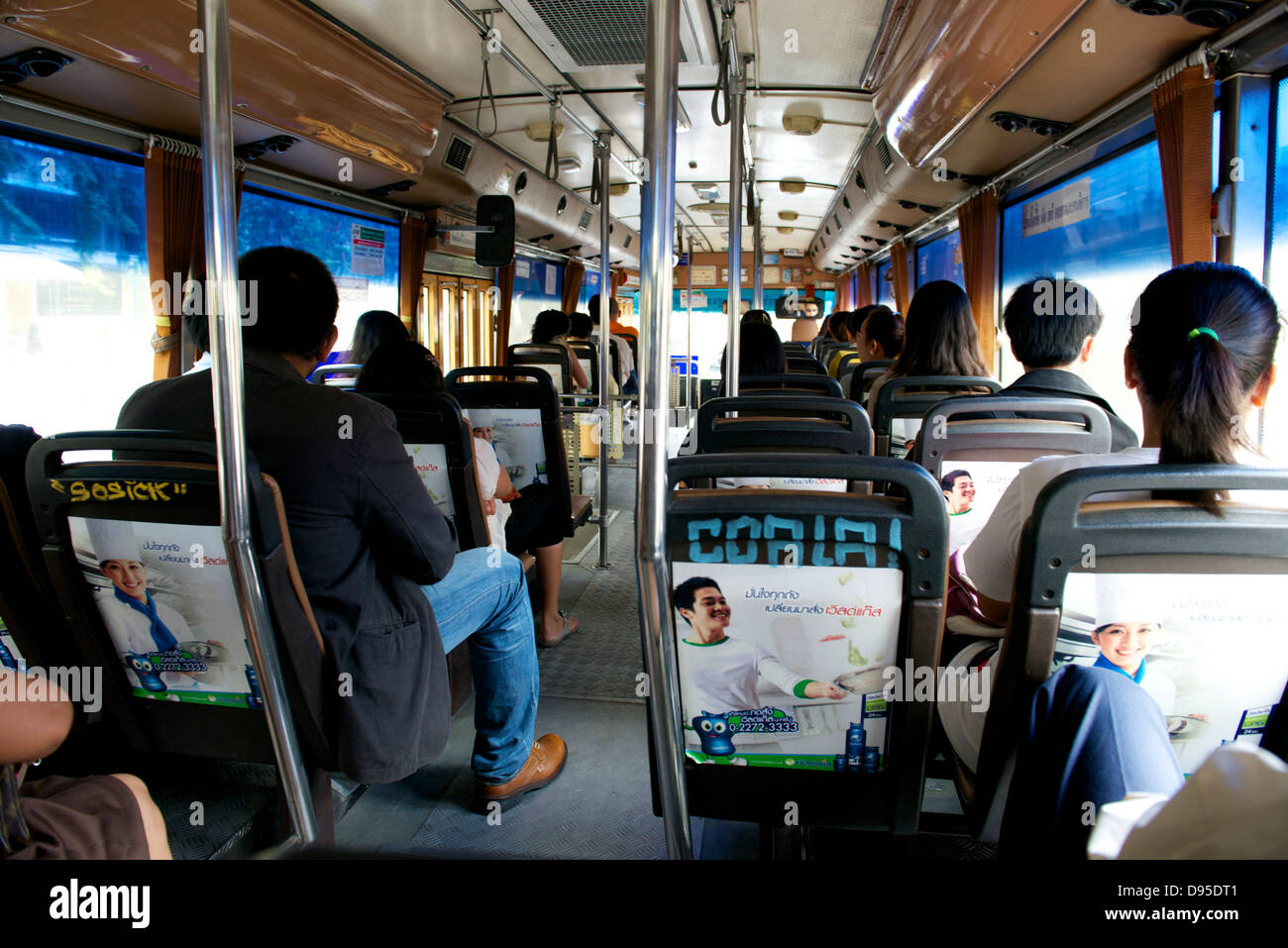 Inside city bus hi-res stock photography and images - Alamy