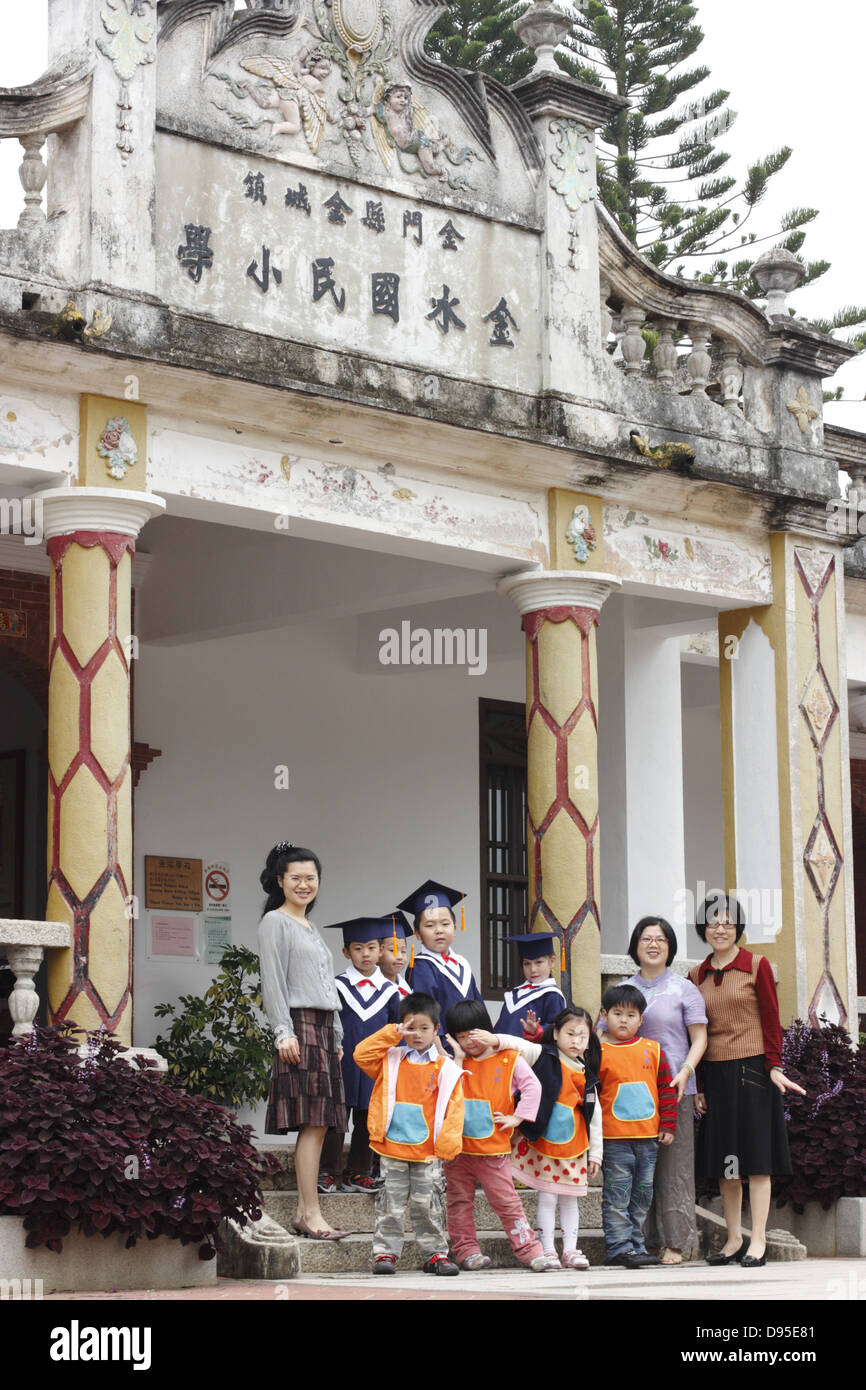 A kindergarten class, Kinmen National Park, Shuitou Village, Kinmen ...