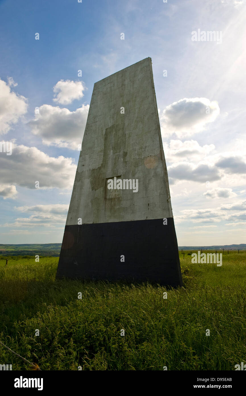 A Sea Mark used for maritime navigation on Ashey Down on the Isle of ...