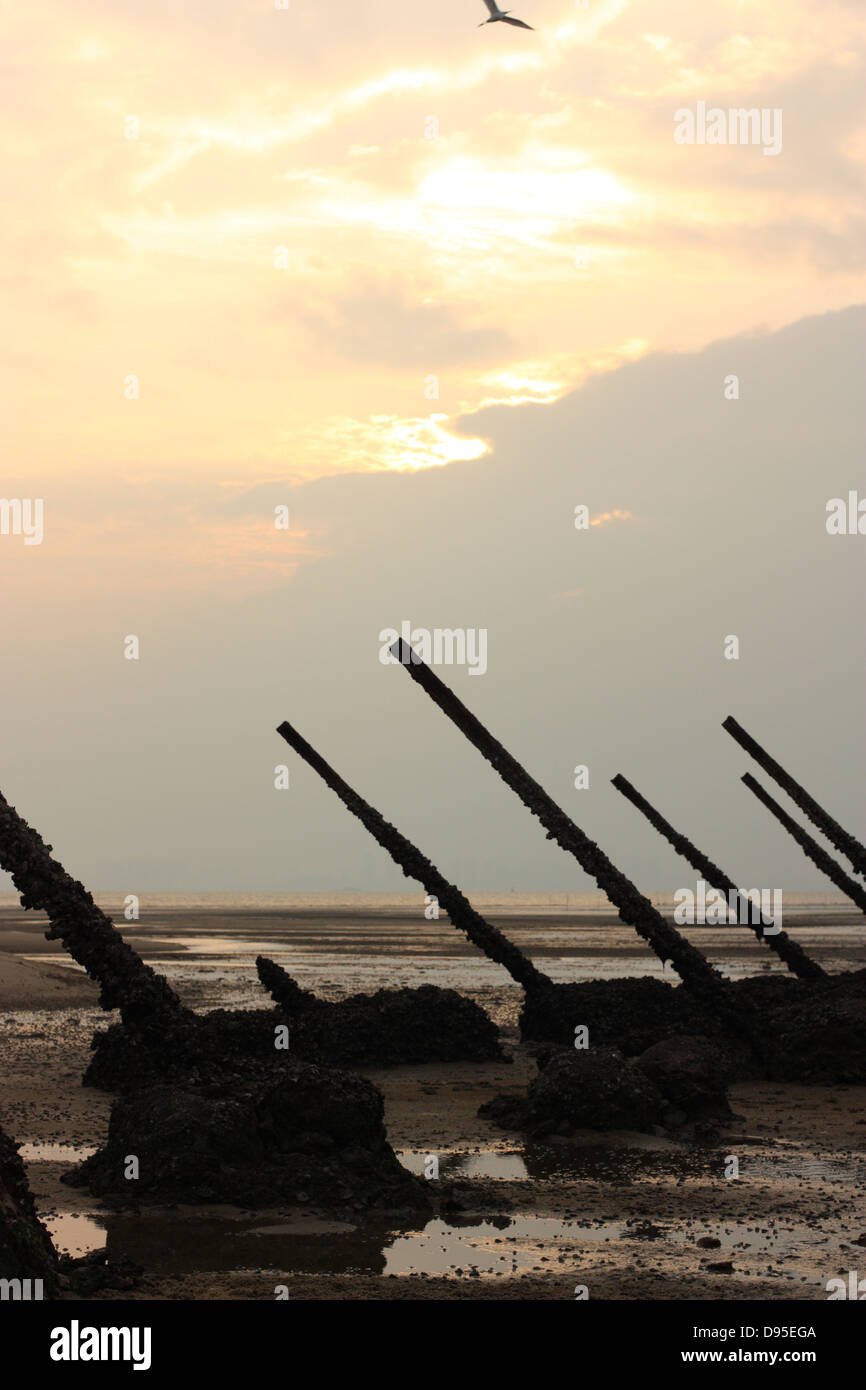 anti-landing barriers. Kinmen National Park Kinmen County, Taiwan Stock ...