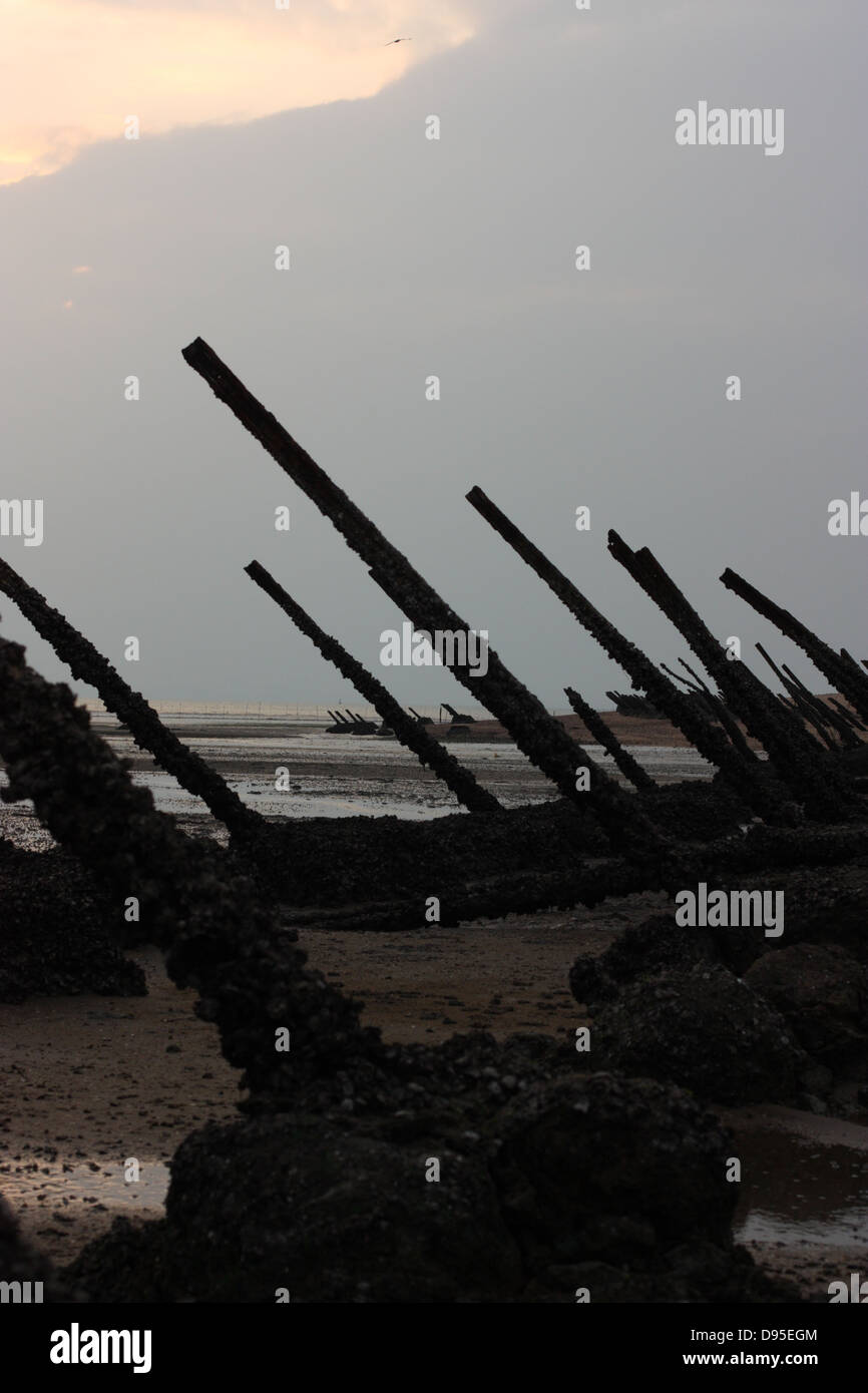 anti-landing barriers. Kinmen National Park Kinmen County, Taiwan Stock ...