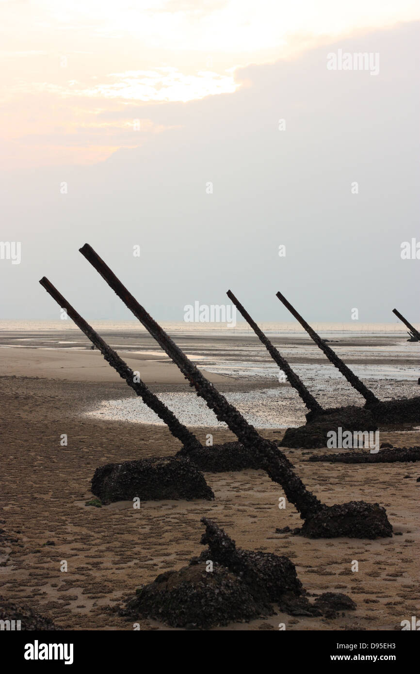 anti-landing barriers. Kinmen National Park Kinmen County, Taiwan Stock ...