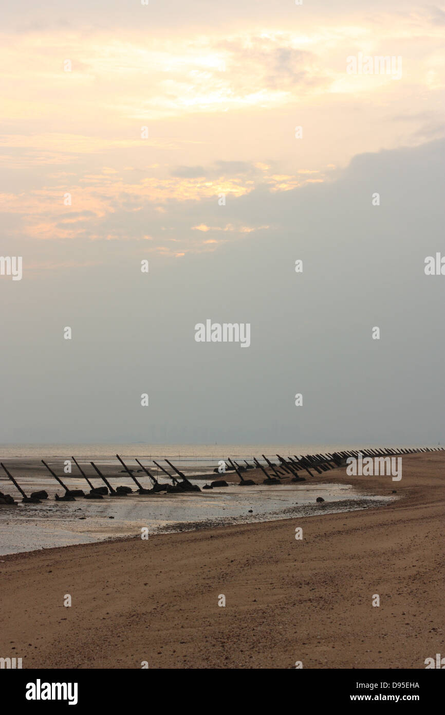 anti-landing barriers. Kinmen National Park Kinmen County, Taiwan Stock ...