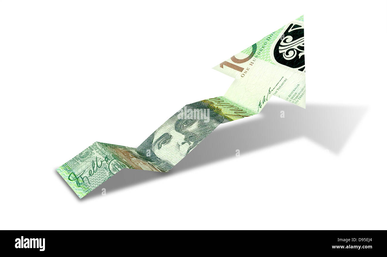 Arrow showing upward trend hi-res stock photography and images - Alamy