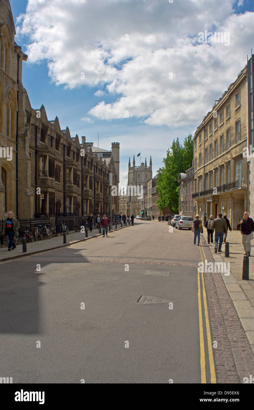 Cambridge England Uk Street Scene Stock Photo - Alamy
