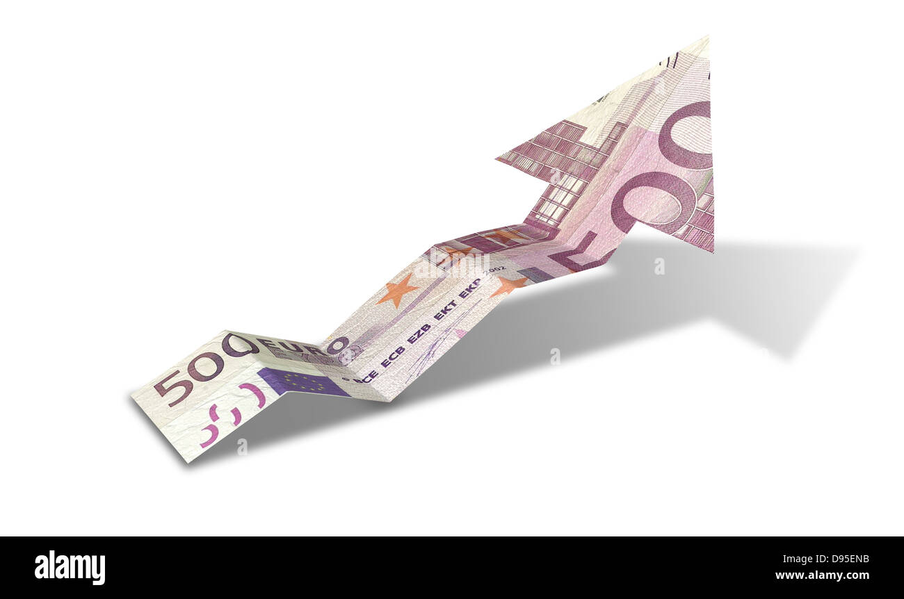 Arrow showing upward trend hi-res stock photography and images - Alamy