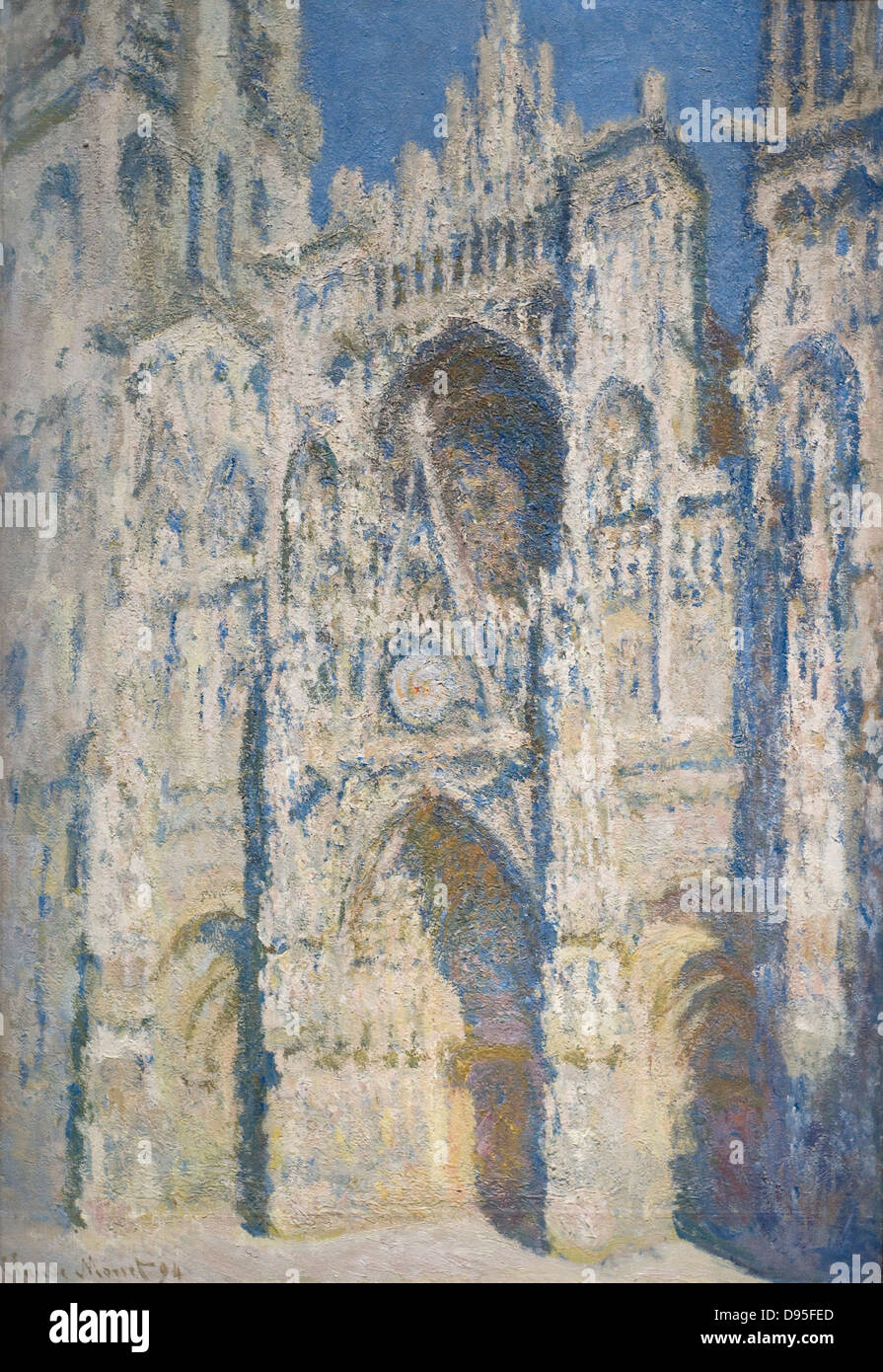 Claude Monet La cathédrale de Rouen La portail et la tour Saint-Roman ...