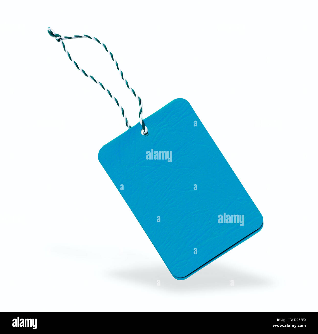 Blue label isolated Stock Photo - Alamy
