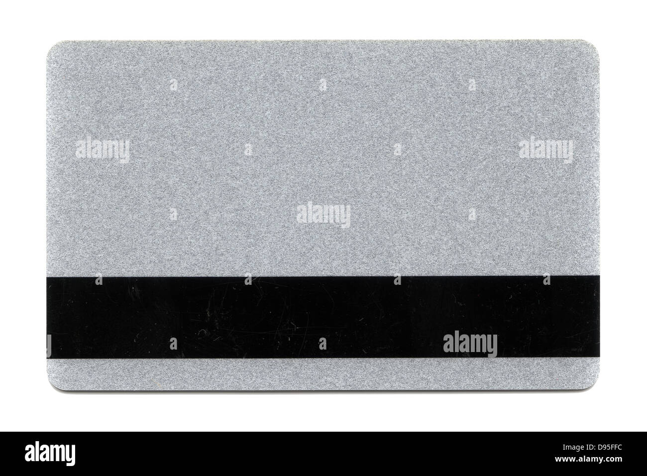 Empty silver plastic card isolated Stock Photo - Alamy