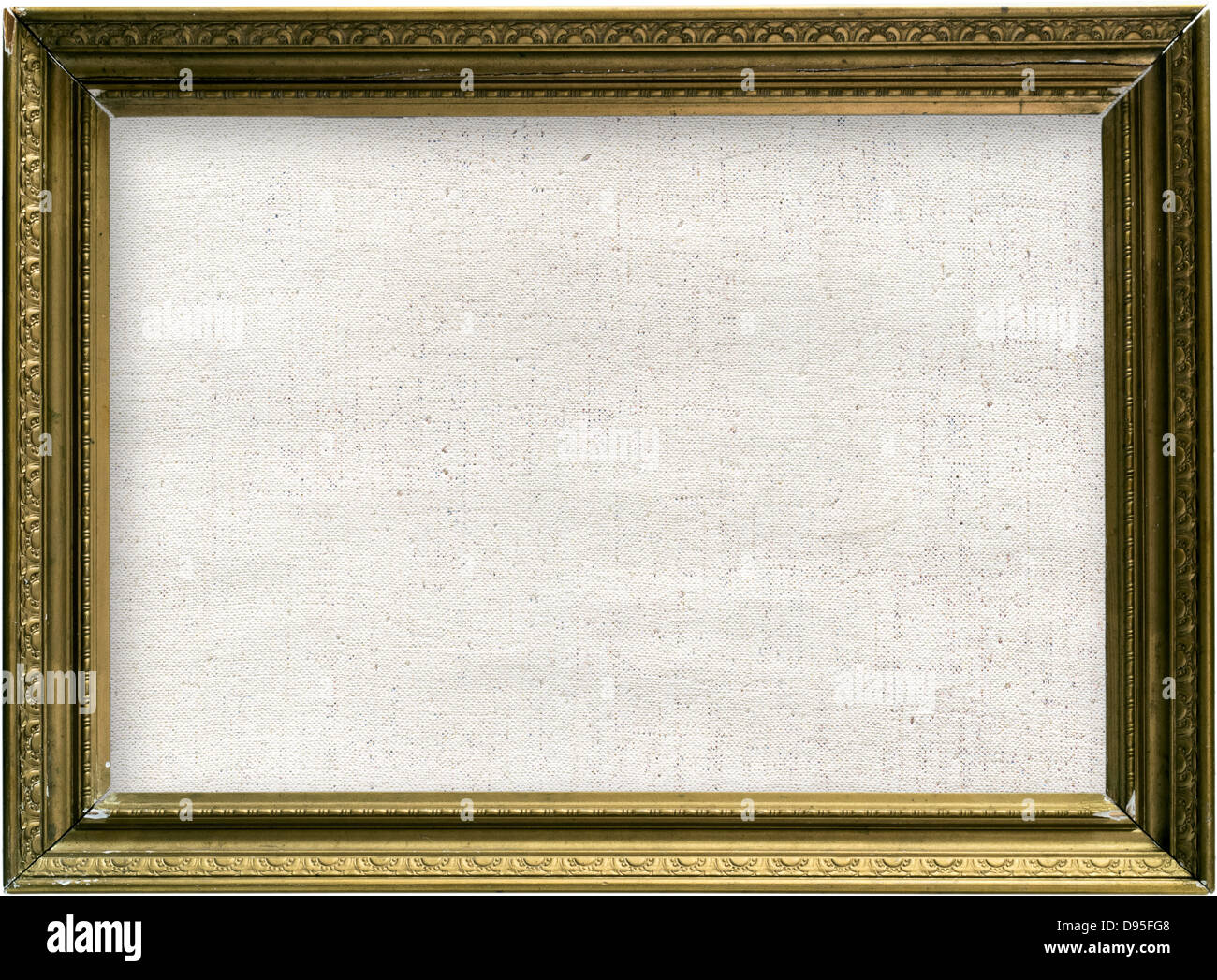 Canvas and Golden Frame Stock Photo - Alamy